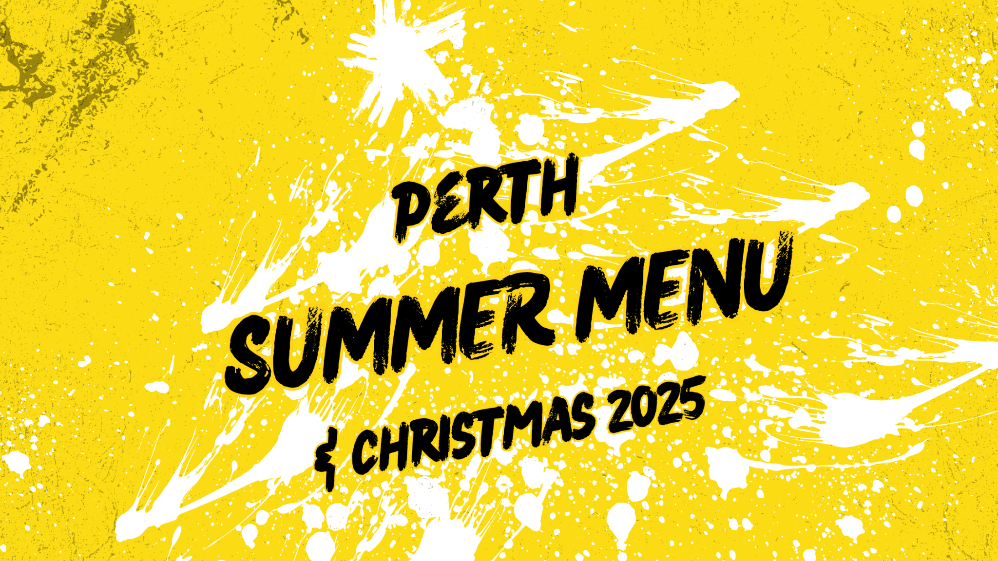 Perth Summer Menu 2025 - Joey Zazas